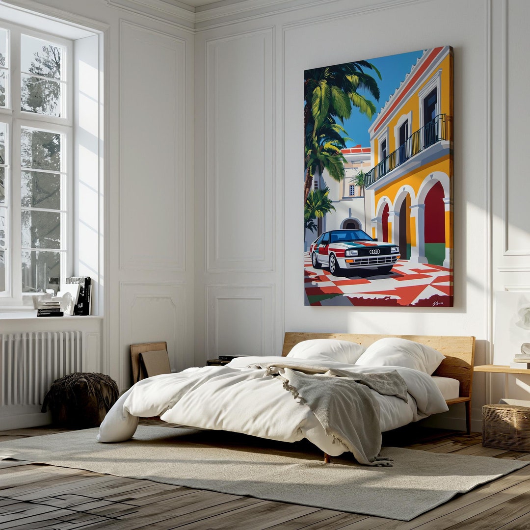 Audi Quattro S1 B Class WRC Rally Car Canvas Wall Art as Home Decor ...