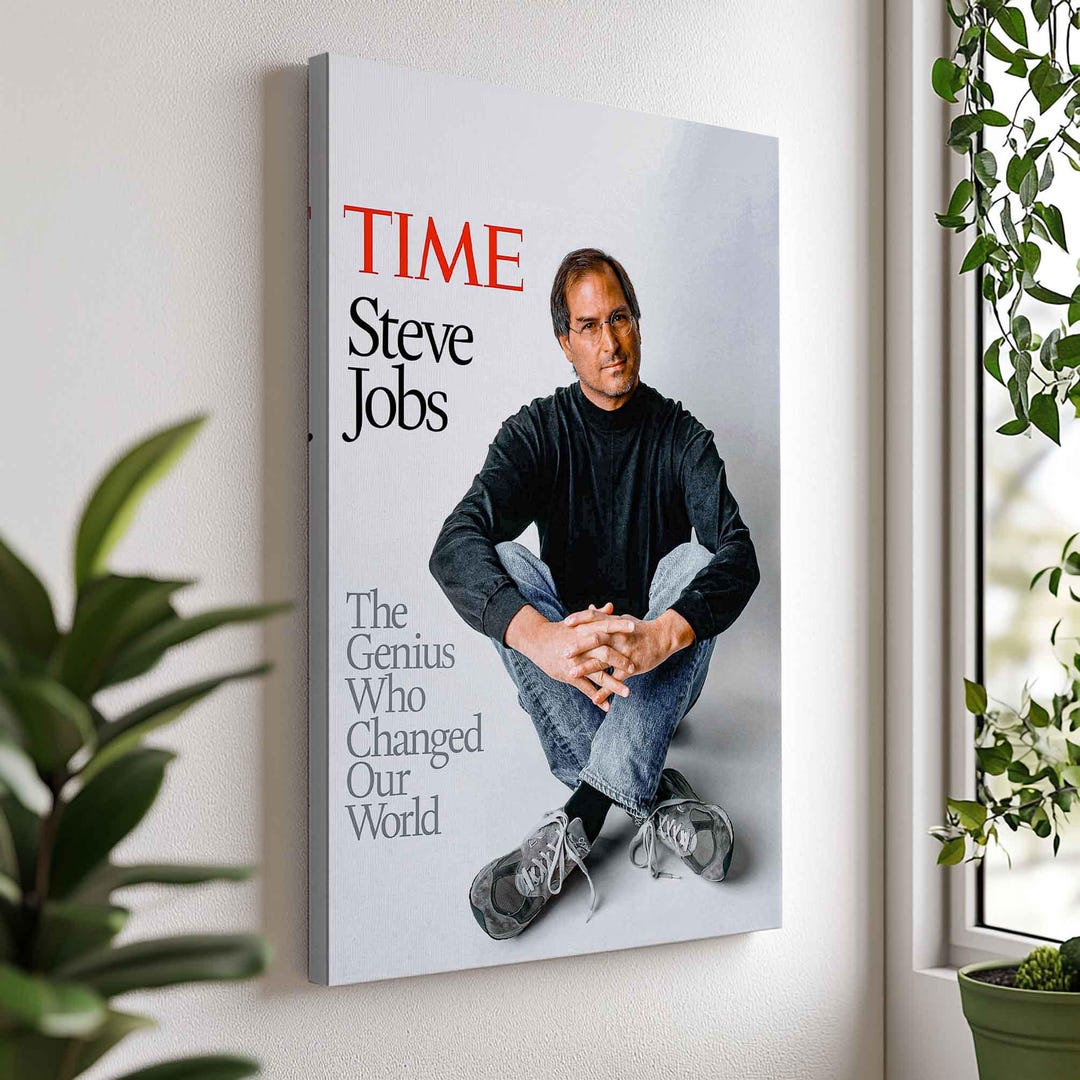 Steve Jobs Poster Think Different Apple Canvas Wall Art Iconic Time ...