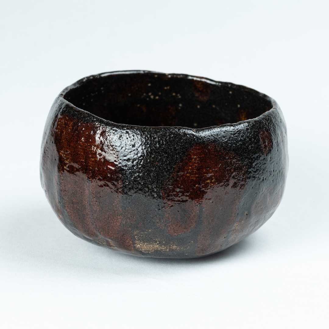 Black Raku Chawan With Red Splash Decoration, Name: Saiō 赤釉掛け黒楽茶碗 - Etsy