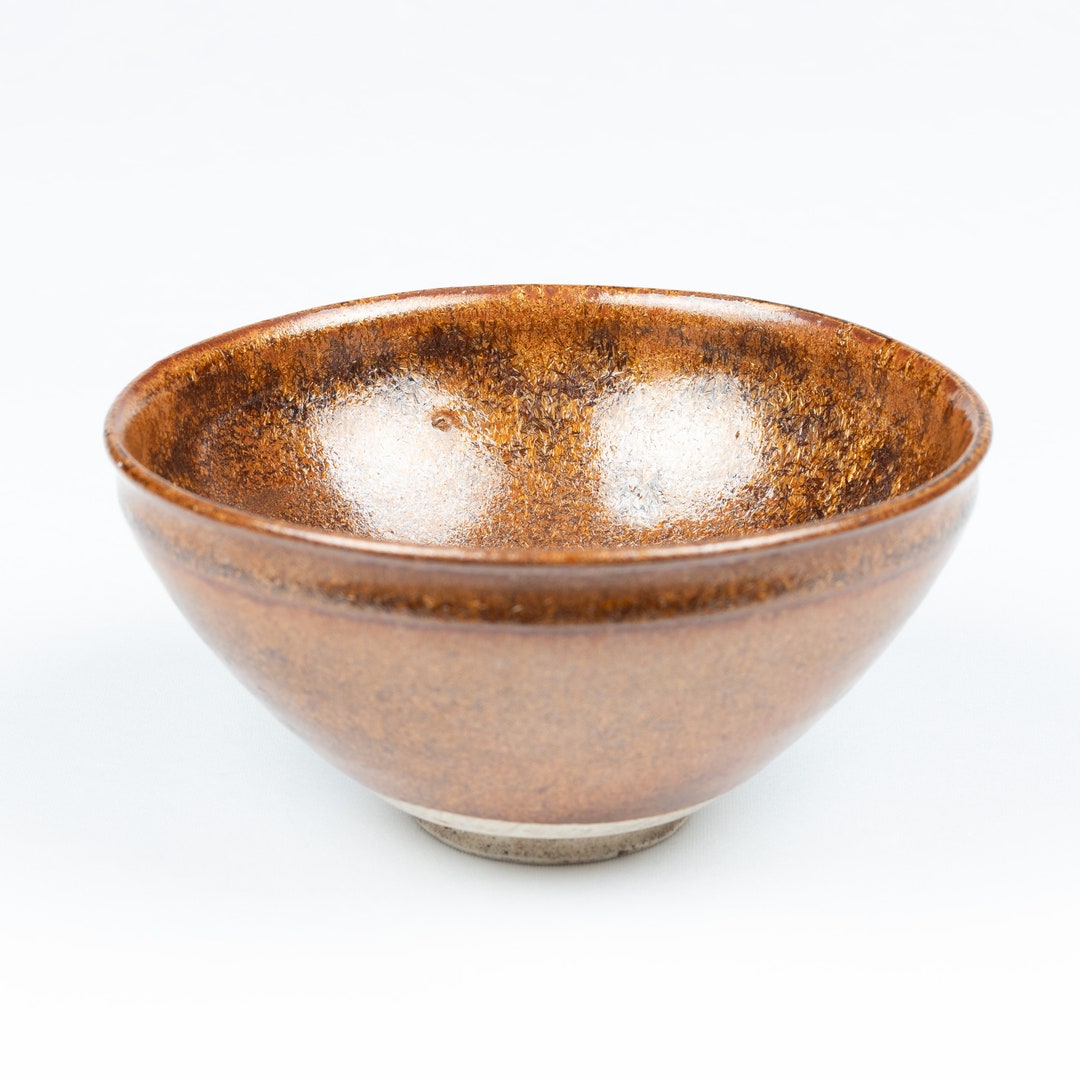 Amber Crystalline Tenmoku Chawan 琥珀結晶釉天目茶碗 - Etsy