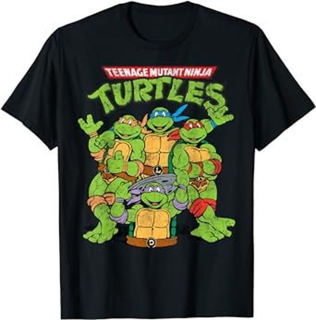 Teenage Mutant Ninja Turtles Classic Retro Gift Tshirt - Etsy