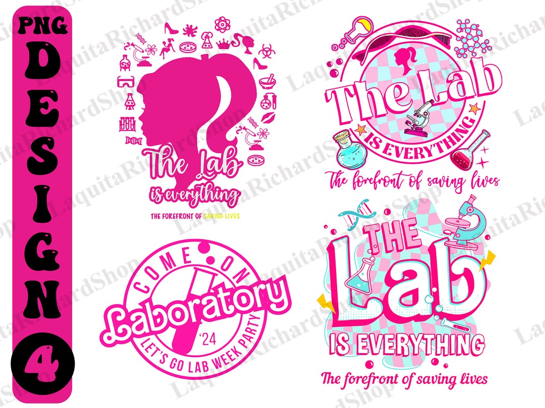 Pink Retro Lab Week 2024 Png, Barbie Lab Week Png, Medical Lab Science ...