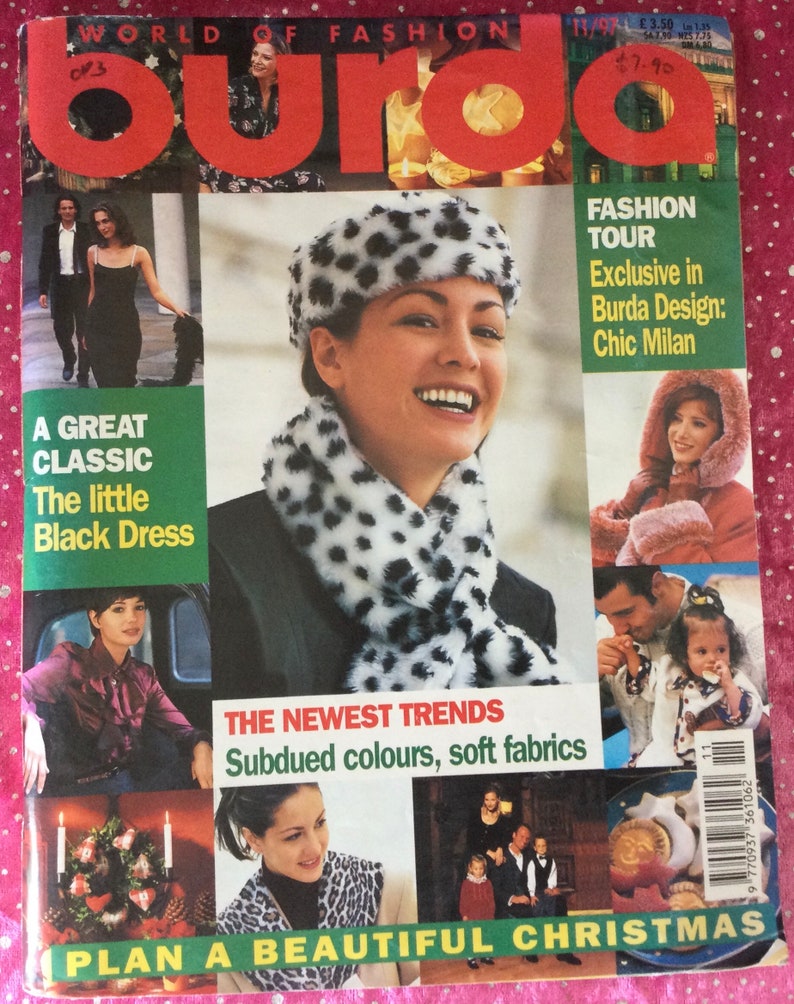 Burda Magazine in English 11/1997 /burda Fashion Magazine 1997 With ...