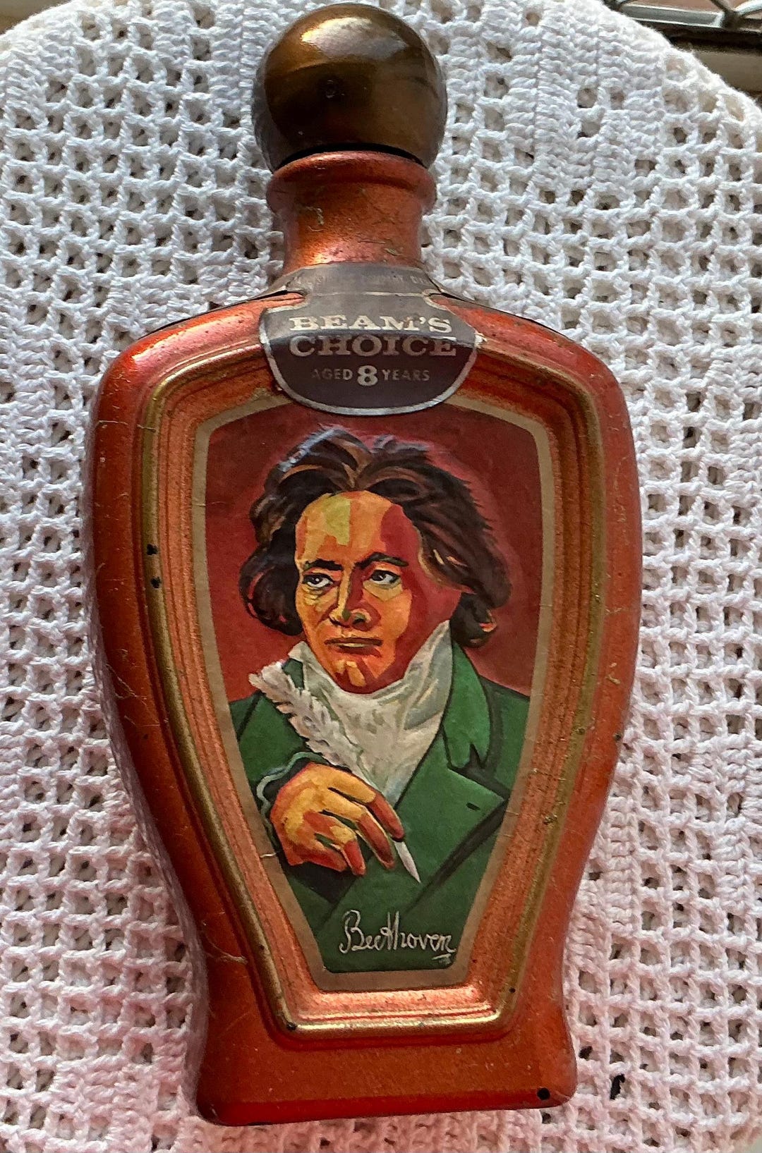 Vintage Beam’s Choice Whiskey Bottle Decanter Edward H Weiss “beethoven ...