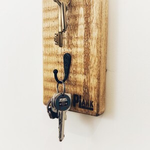 Key Holder With Shelf, Vertical Rustic Key Rack, Narrow & Slim Designed ...