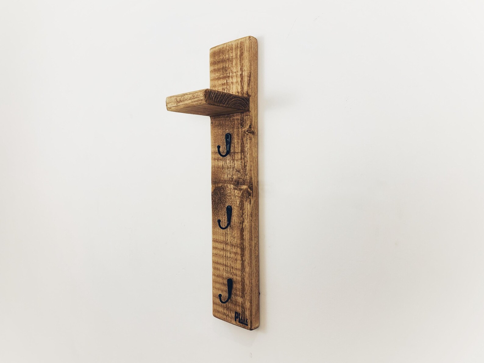 Key Holder With Shelf, Vertical Rustic Key Rack, Narrow & Slim Designed ...