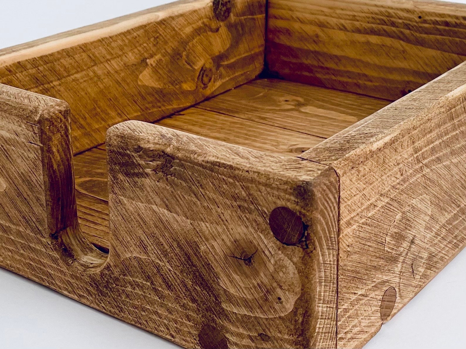 Rustic Letter Tray A4 , Desk Tidy, Wooden Desk Top Organiser ...