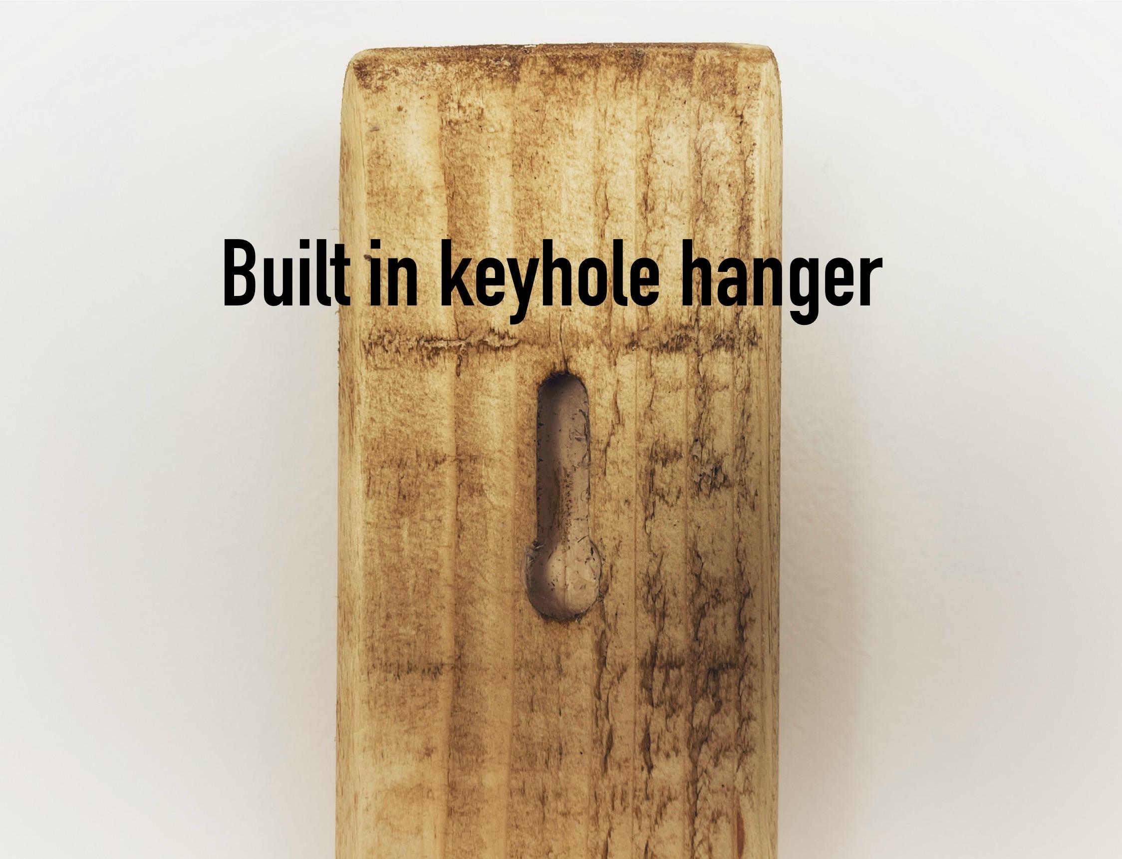 Wooden Vertical Key Holder, Rustic Slim Key Rack, Hallway Wall Mounted ...