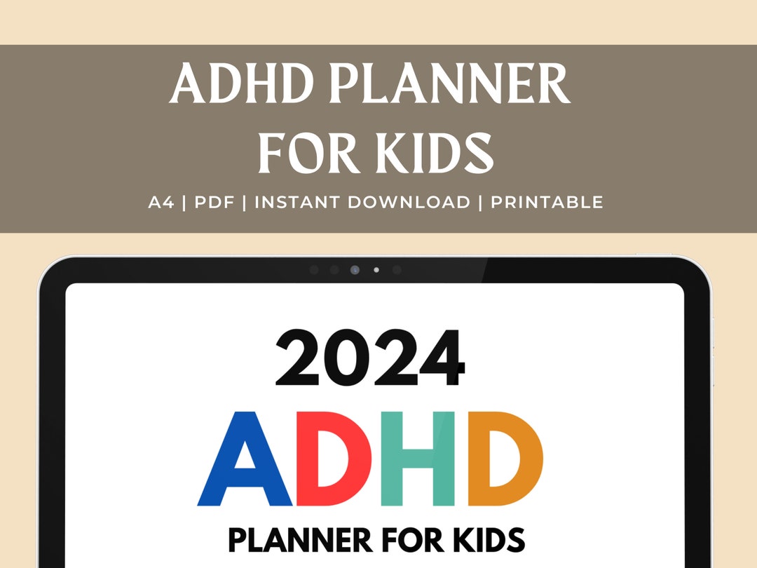 2024 ADHD Printable Planner for KIDS Adhd Journal Printable - Etsy