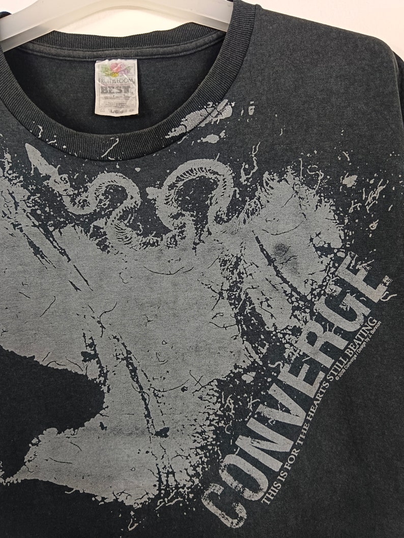 Vintage CONVERGE T-shirt Design by Jacob Bannon Tee Promo Metalcore ...