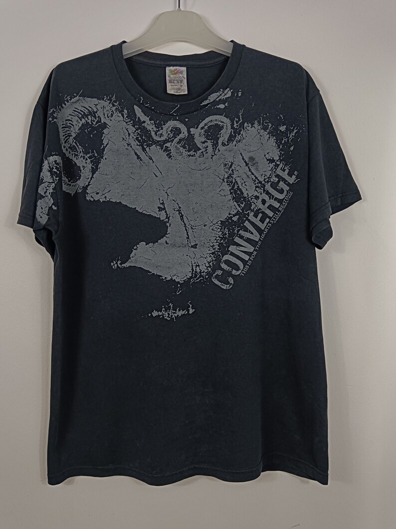 Vintage CONVERGE T-shirt Design by Jacob Bannon Tee Promo Metalcore ...