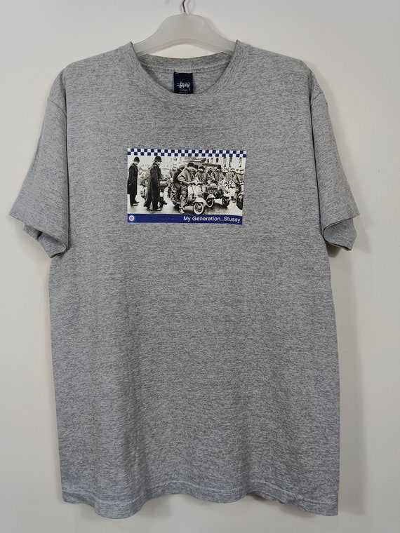 Vintage 90s Stussy Mods My Generation Photoprint Uk T… - Gem