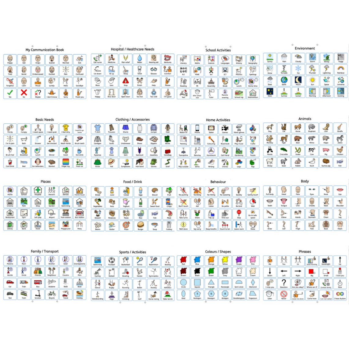 Non Verbal Communication Visual Book | 384 Cards | SEND | Autism ...