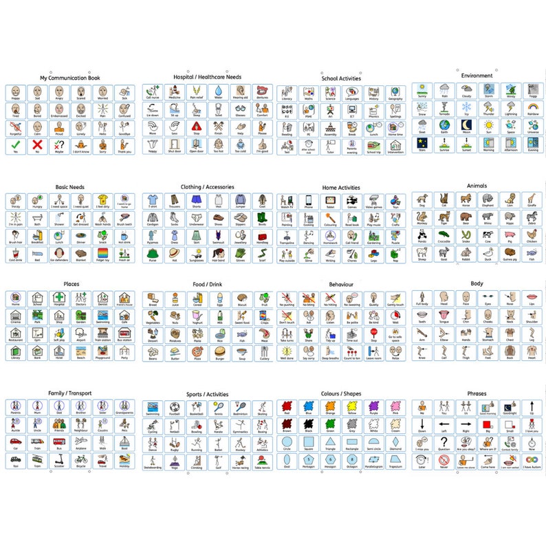 Non Verbal Communication Visual Book | 384 Cards | SEND | Autism ...