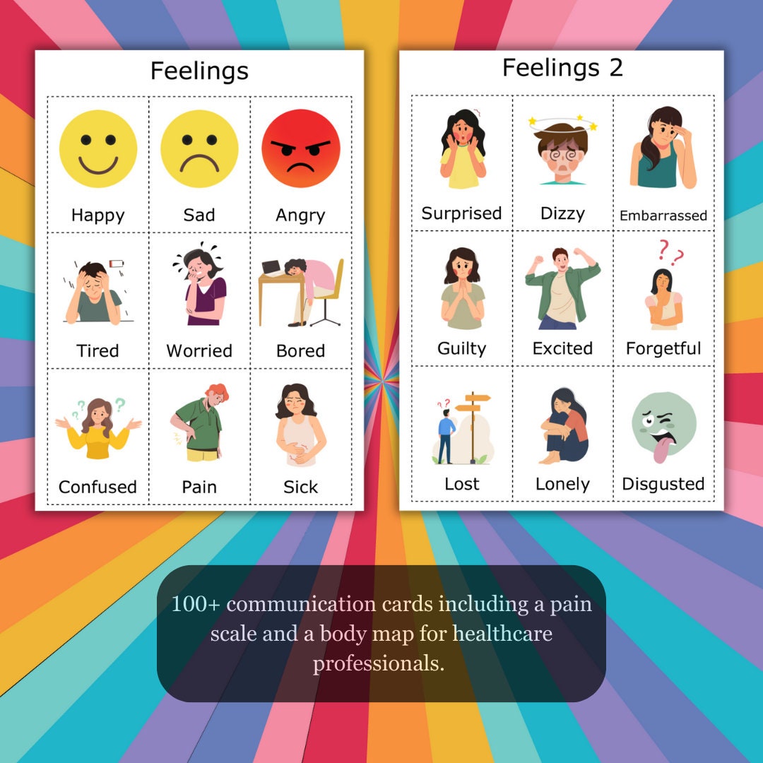 100+ Neurodivergent Communication Cards | Non Verbal Communication ...