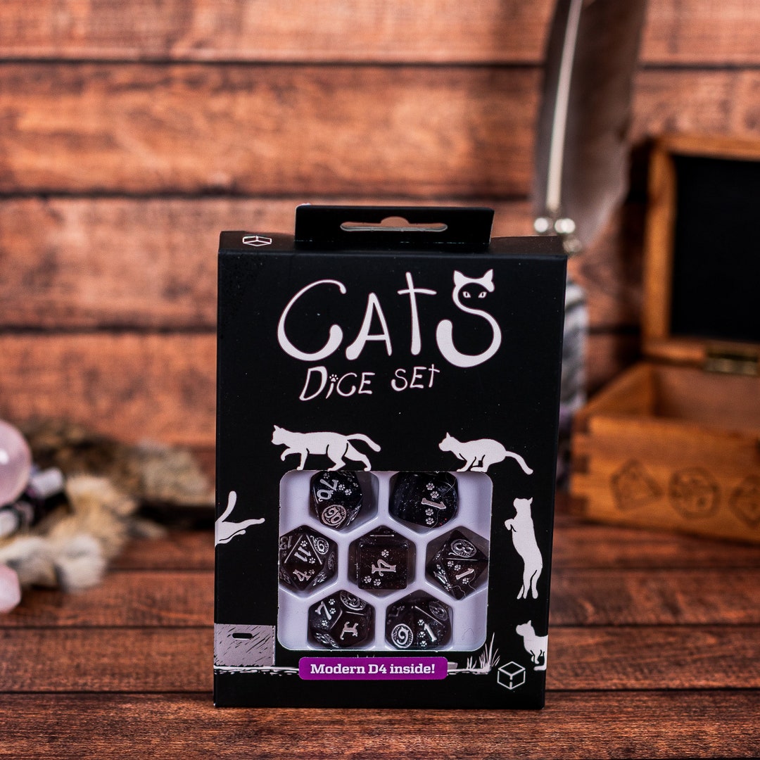 CATS Dice Set: Waffle for Dungeons and Dragons and Other - Etsy