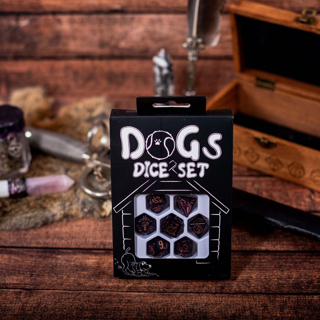 DOGS Set Luna Dice Set for Dungeons and Dragons and Other TTRPG - Etsy