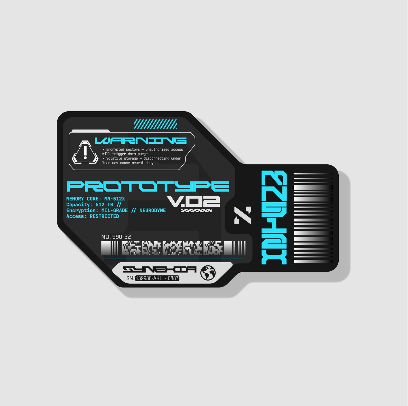 Cyberpunk Techwear Sticker – Metallic Silver Memory Chip Design - Etsy