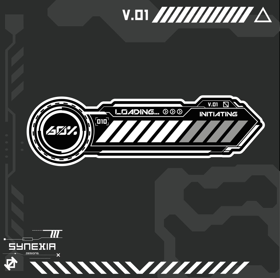 LOADING Sticker Cyberpunk Cybercore Cyber Futuristic Techwear Y2K - Etsy