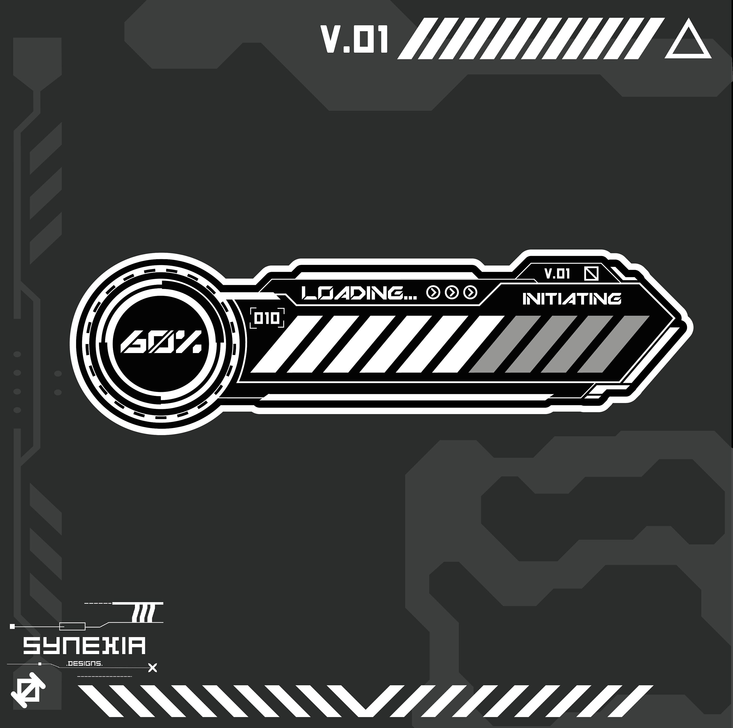 LOADING Sticker Cyberpunk Cybercore Cyber Futuristic Techwear Y2K - Etsy