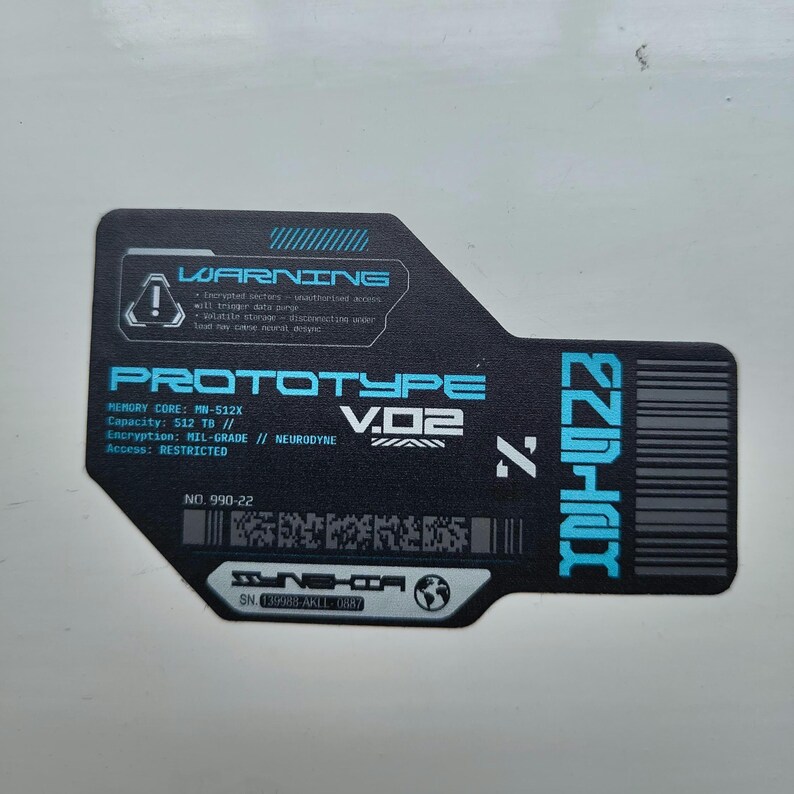 Cyberpunk Techwear Sticker – Metallic Silver Memory Chip Design - Etsy