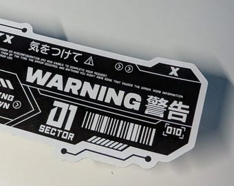 Cyberpunk Techwear Vinyl Sticker: Waterproof Laptop Decal - Etsy UK