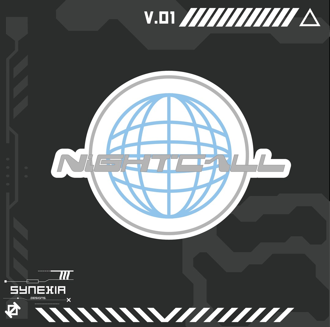 NIGHTCALL Sticker Cyberpunk Cybercore Y2K Futuristic Techwear - Etsy