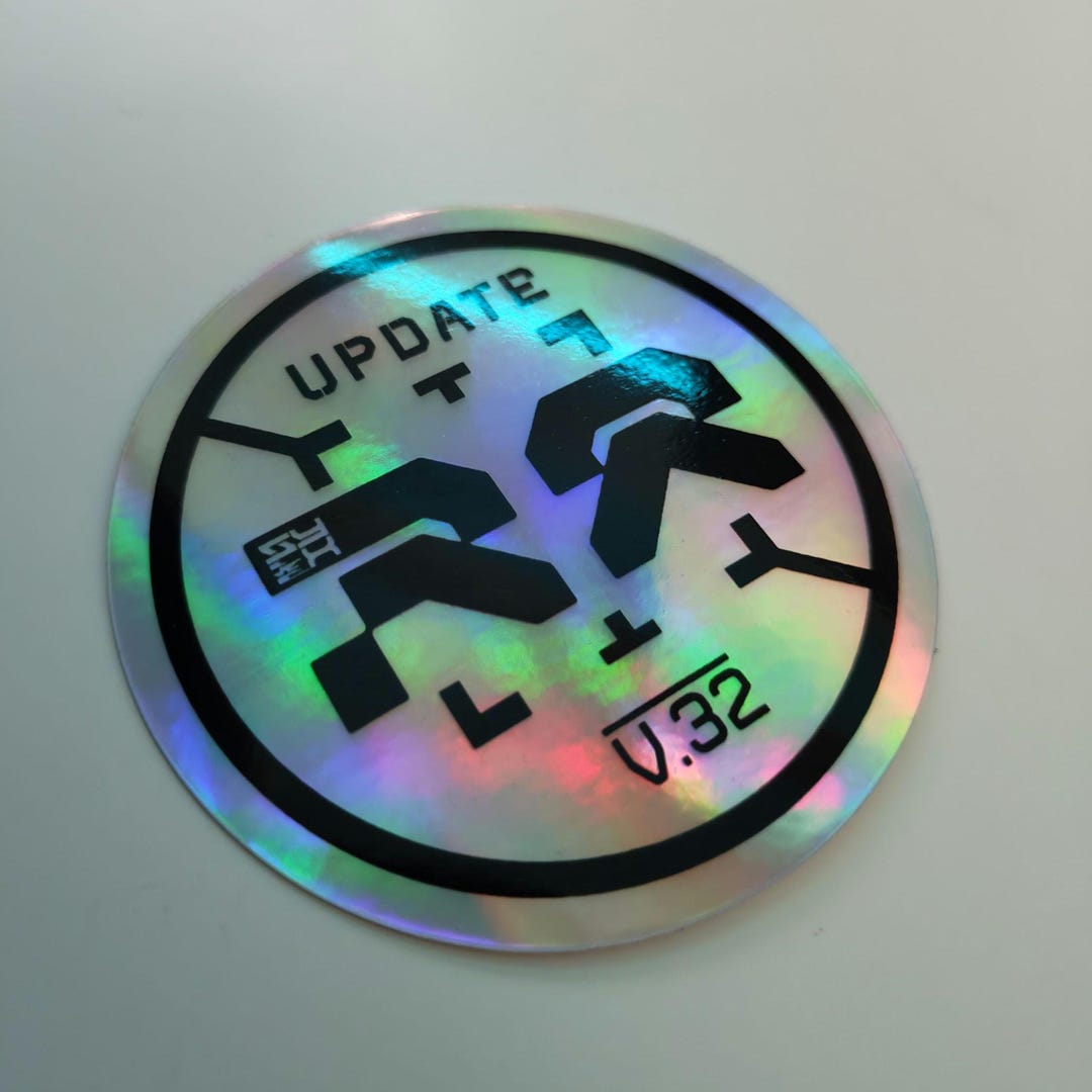 Holographic Cyberpunk UPDATE Sticker: Waterproof Vinyl Techwear Decal ...