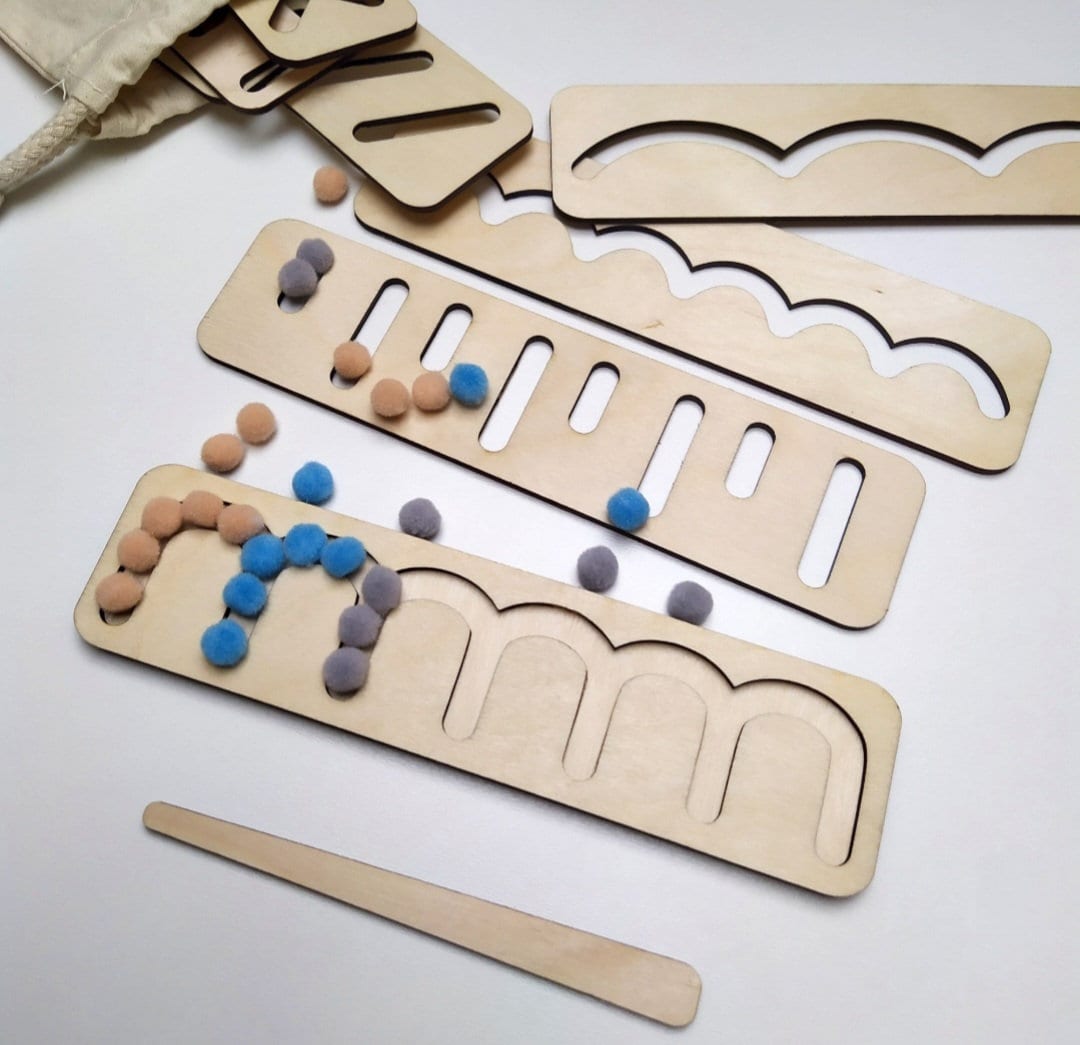 Montessori Tracing Boards Bundle, Tracing Board, Games for Kids ...
