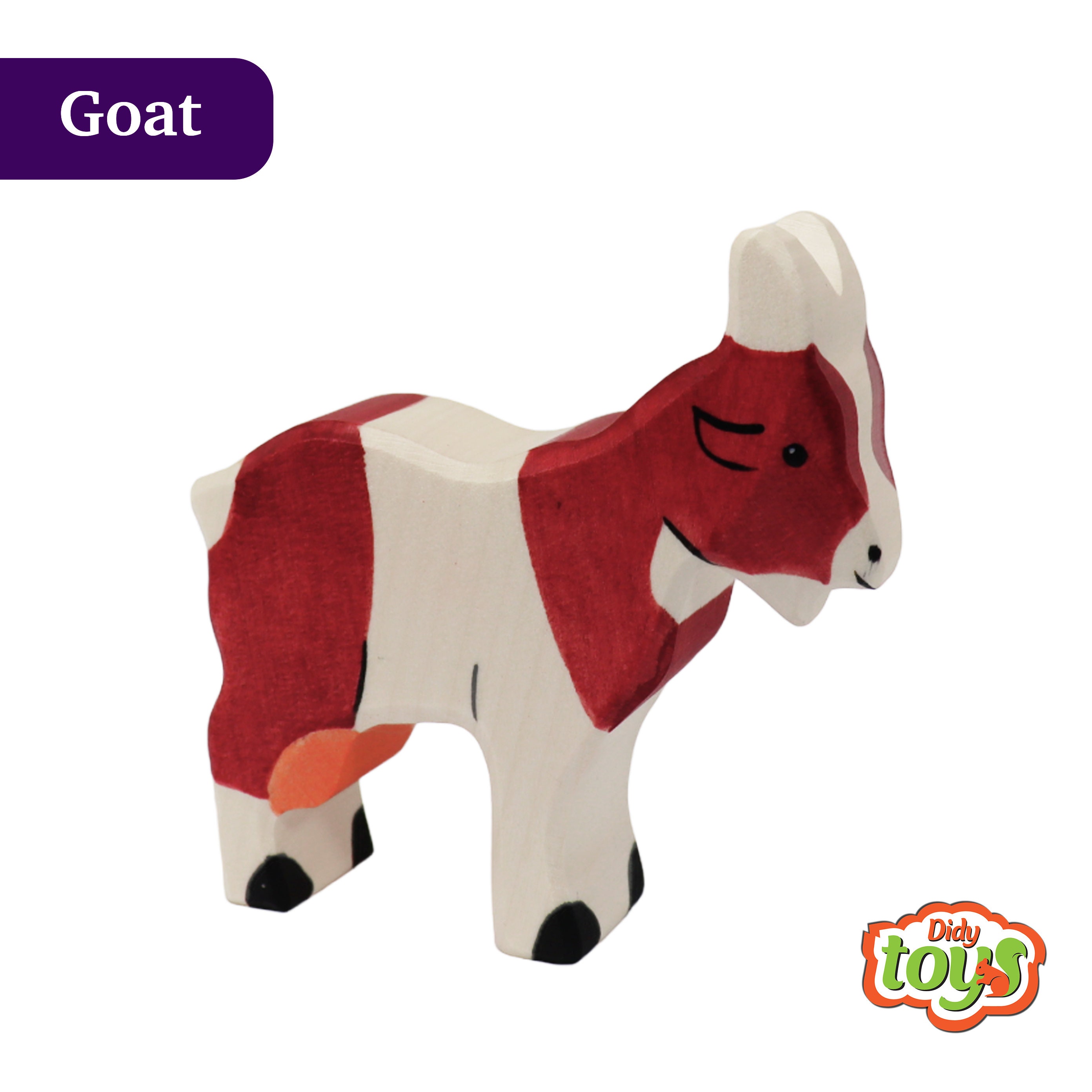 Family of Goats Wooden Toys Set | Montessori Toys | Waldorf Toy | Farm ...