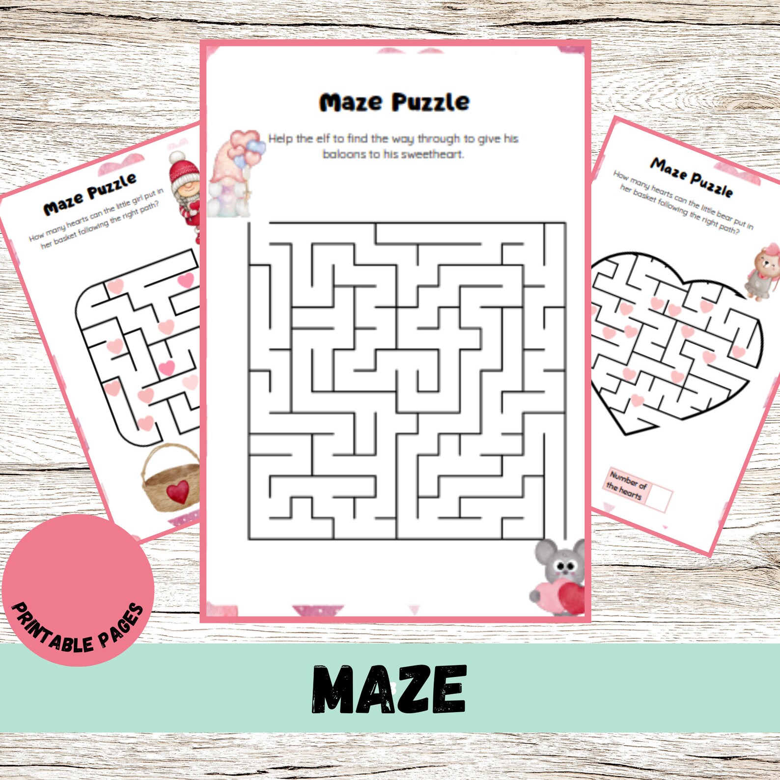Valentine's Day Preschool Packet, Preschool Worksheets, Preschool ...