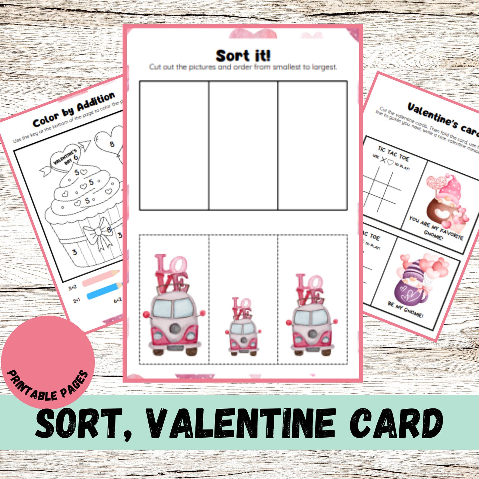 Valentine's Day Preschool Packet, Preschool Worksheets, Preschool ...