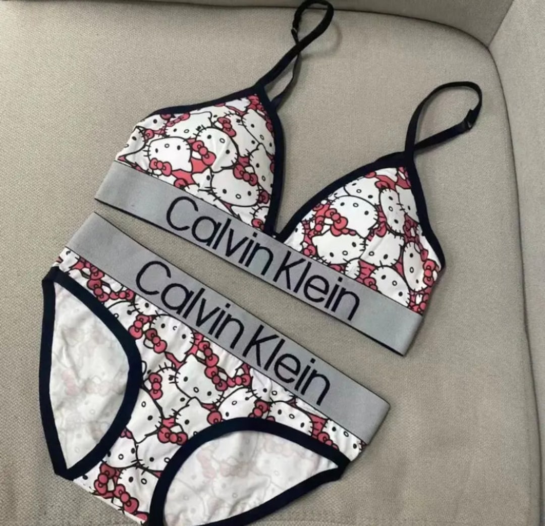 Sanrio Anime Cartoons Hello Kitty Bra & Knicker Set - Etsy