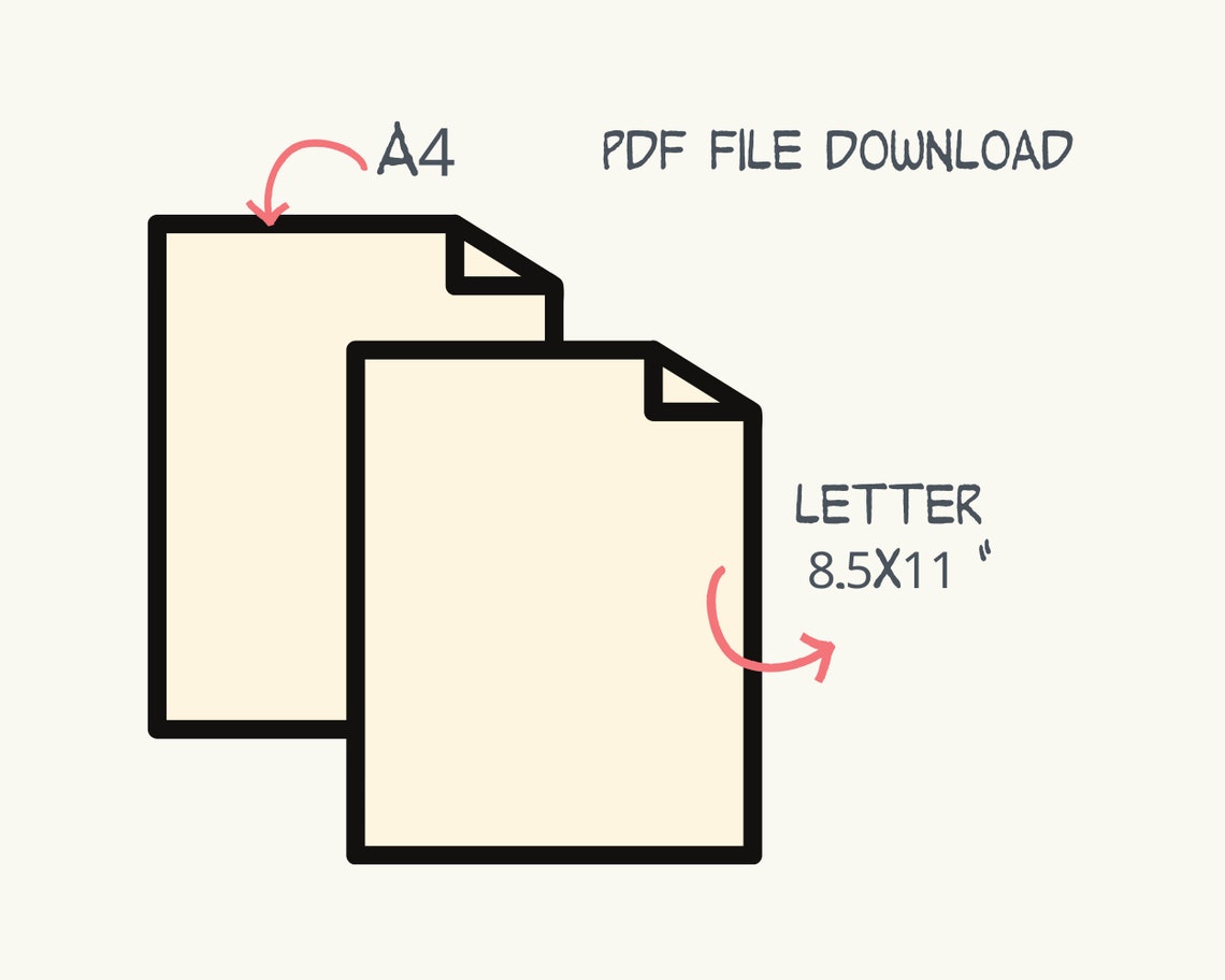Graph Dot Page Planner A4 Letter PDF File Graph Digital - Etsy