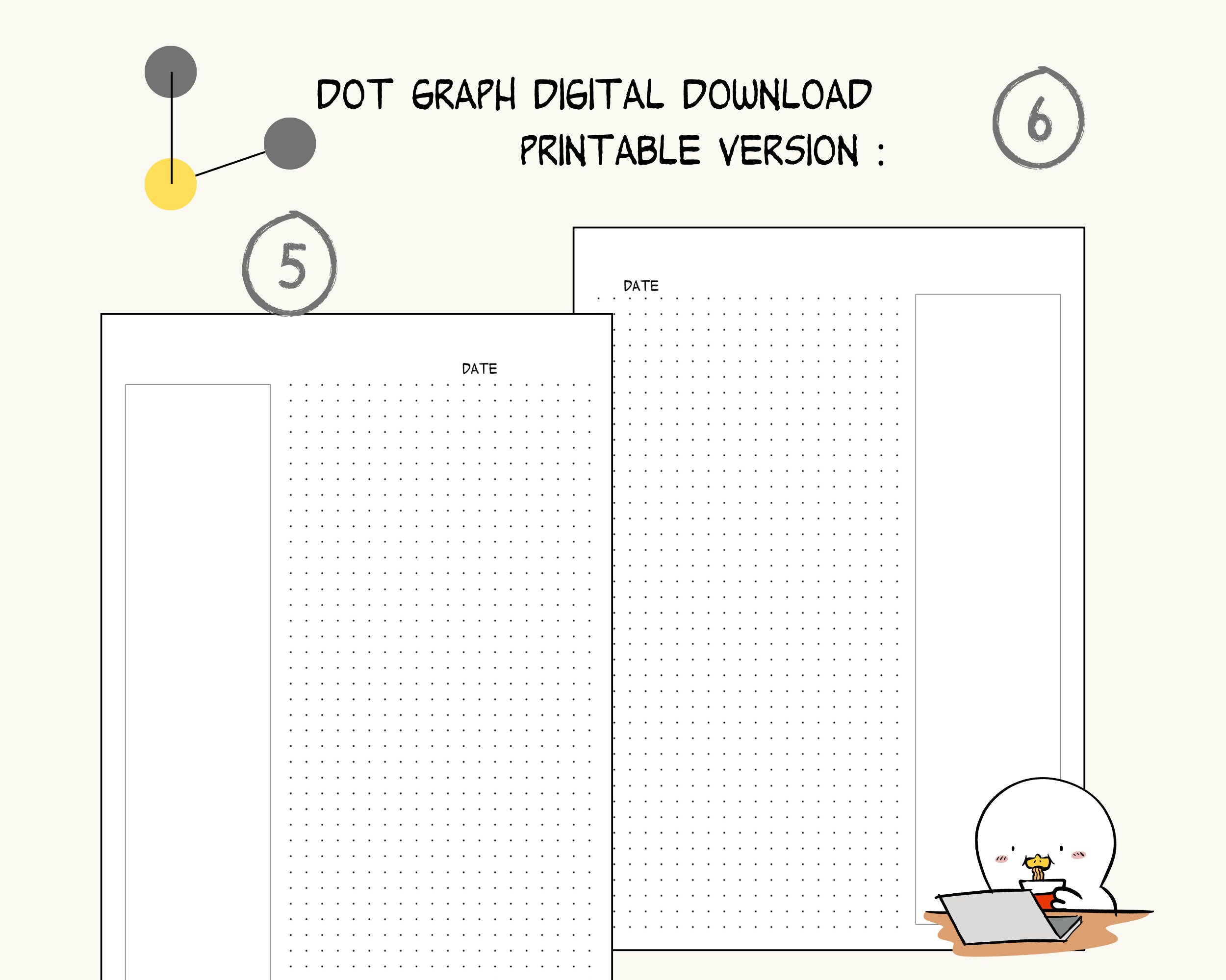 Graph Dot Page Planner A4 Letter PDF File Graph Digital - Etsy