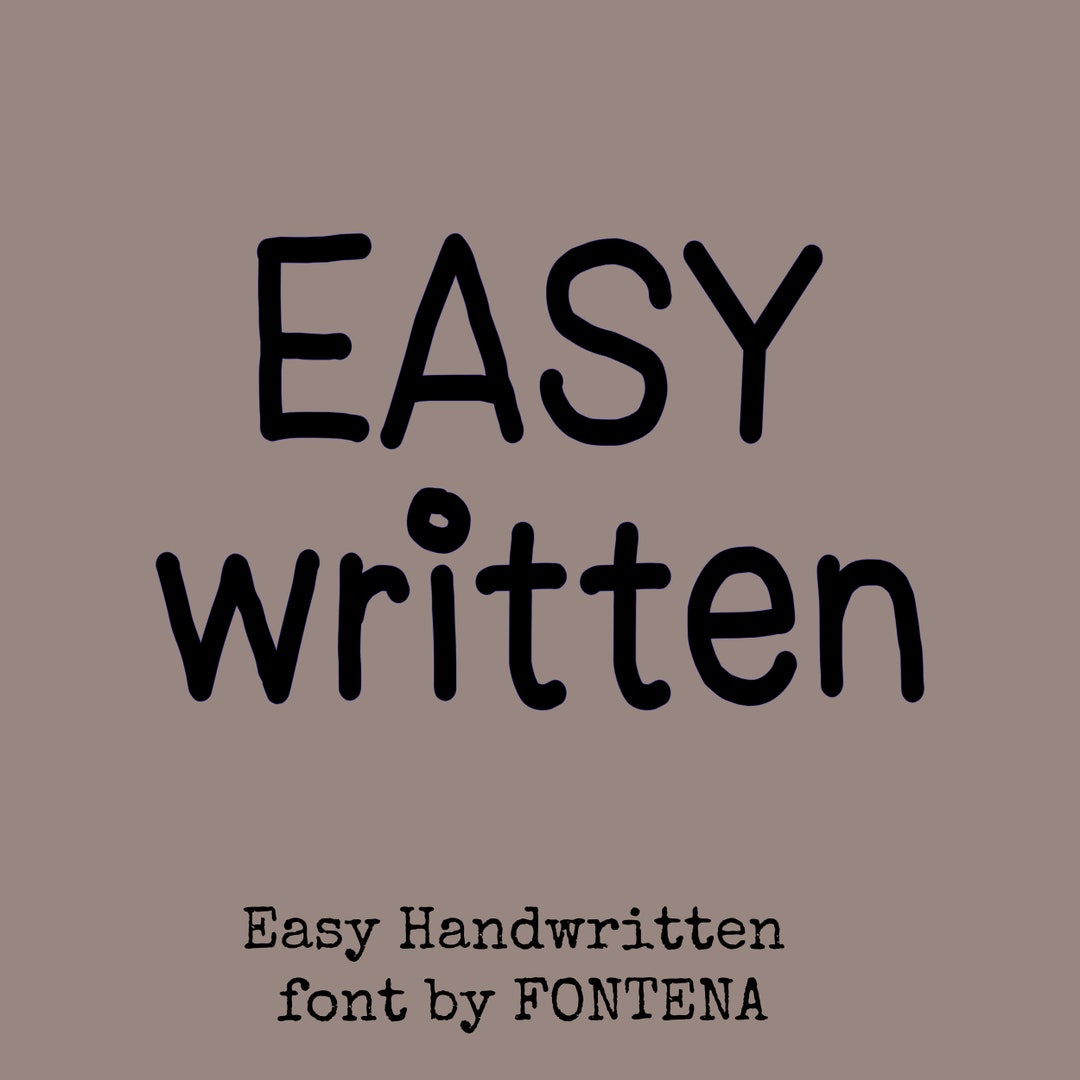 Easy Written Font, Handwritten Font, Handwriting, iPad Font, Goodnote ...