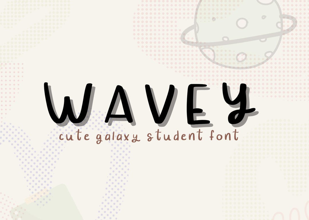 Wavey Astro Fonts, Astronut, Planner Fonts, Calligraphr Fonts, Exam ...