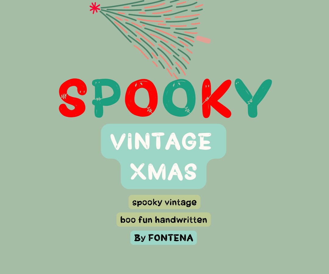 Spooky Vintage Boo Font, Boo Font, Halloween Font, Wire Heartbeat Font ...