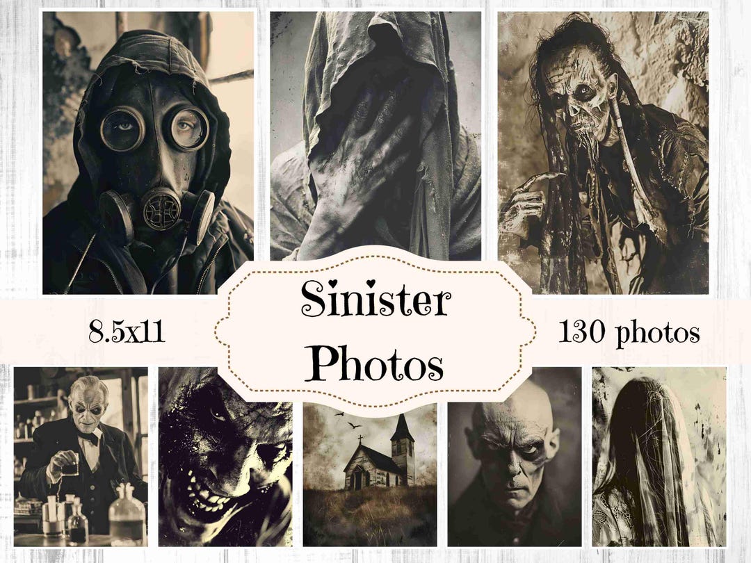 Sinister Scrapbook Photos: Horror Junk Journal Ephemera (digital ...