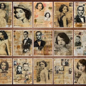 1930s Vintage Photo Junk Journal Kit: Shabby Chic Ephemera (digital ...