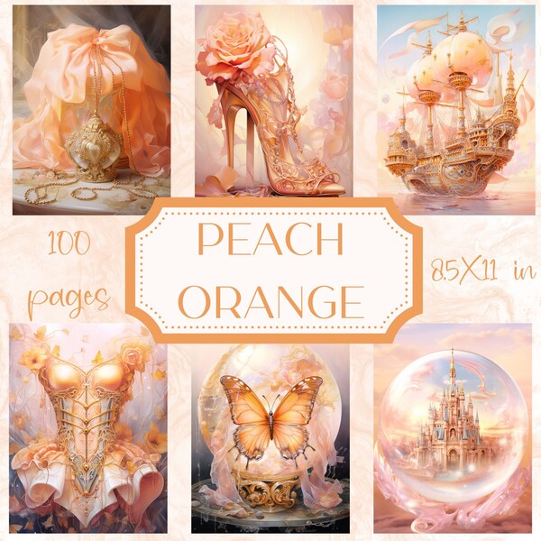 Orange Journal - Etsy
