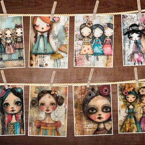 Vintage Dolls Scrapbook Paper: Shabby Chic Junk Journal (180 Pages ...