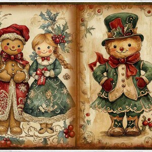 Vintage Christmas Scrapbook Paper: Shabby Chic Junk Journal (digital ...