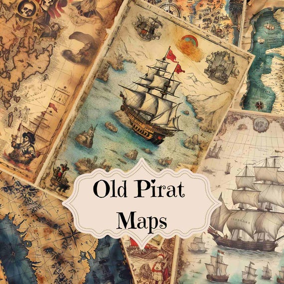 Nautical Pirate Map