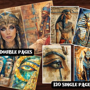 Ancient Egypt Junk Journal Kit: Shabby Chic Printable Pages (digital ...