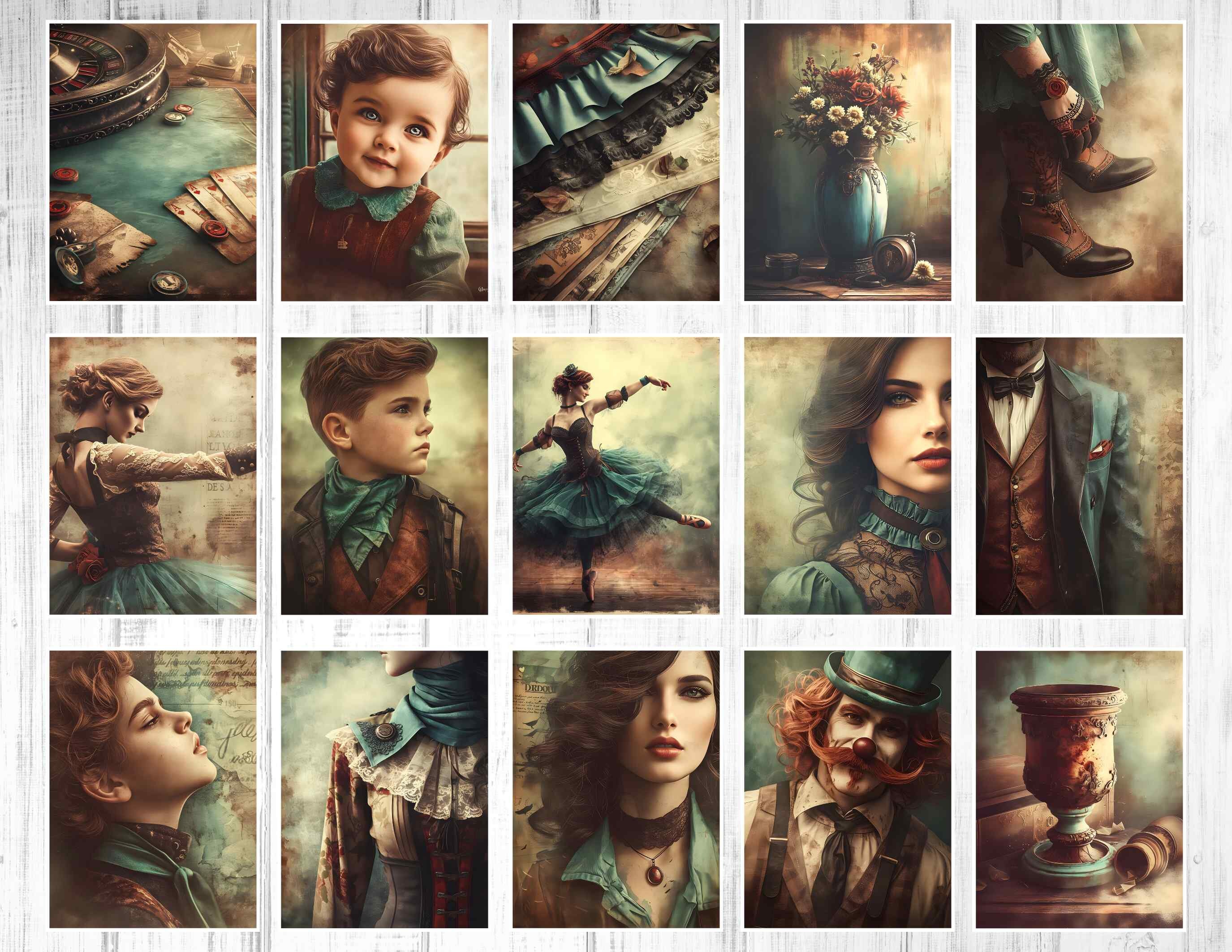 Grunge Junk Journal Supplies Grunge Scrapbook Digital Paper Brown ...