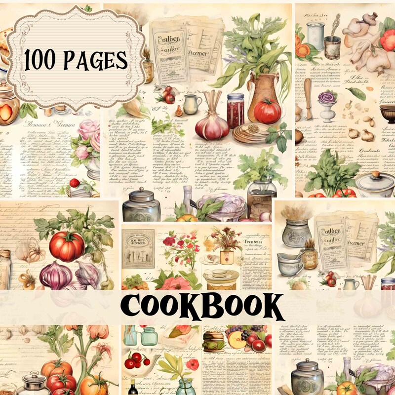 Cooking Junk Journal - Etsy