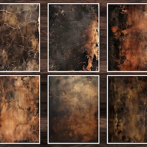 Grunge Junk Journal Supplies Grunge Scrapbook Digital Paper Brown ...