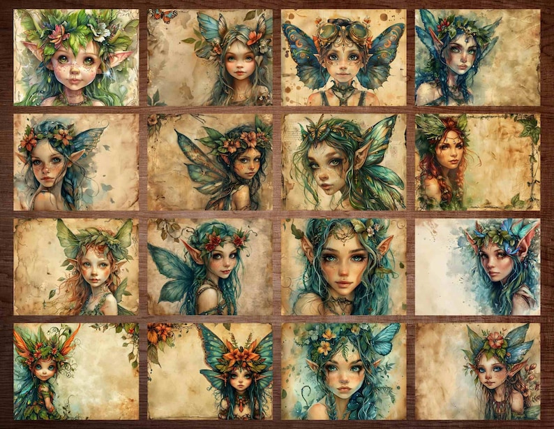Fantasy Elf Junk Journal Kit: Enchanted Forest Ephemera (digital ...