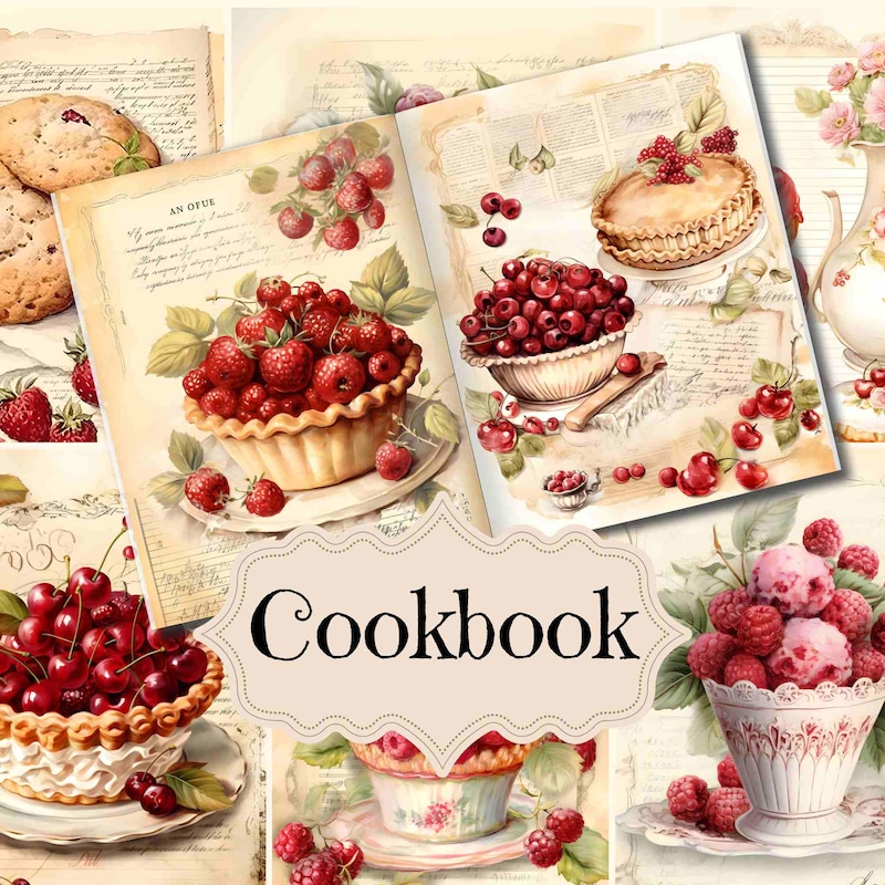 Retro Recipe Cards - Etsy